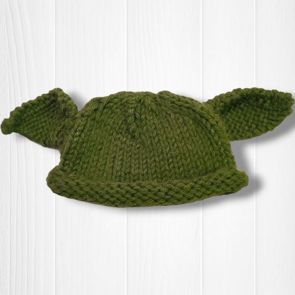 Accessories | Baby Yoda Green Handmade Crochet Babytoddler Hat | Poshmark